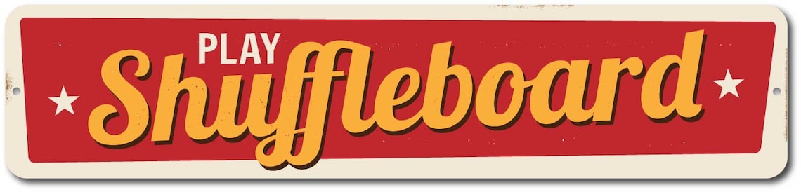 Play Shuffleboard Sign Custom Tournament Game Winner Gift - Etsy