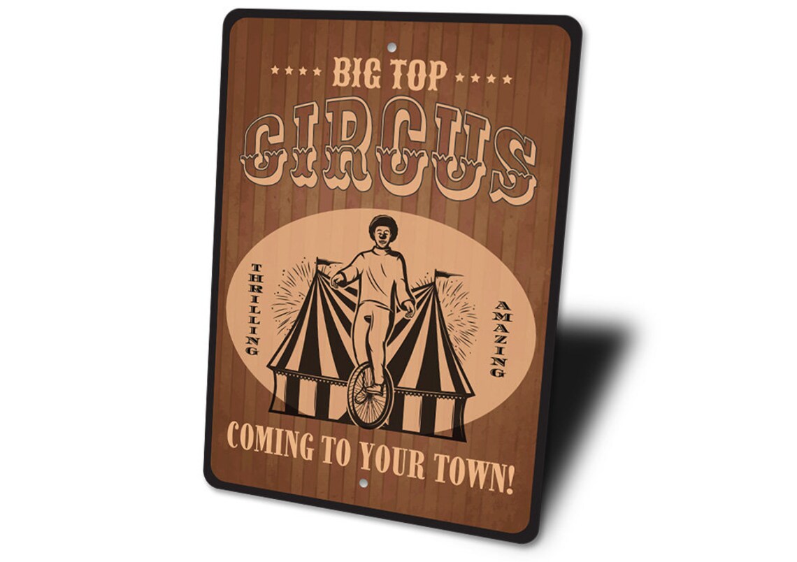 Big Top Circus Sign Circus Tent Circus Grounds Vintage - Etsy