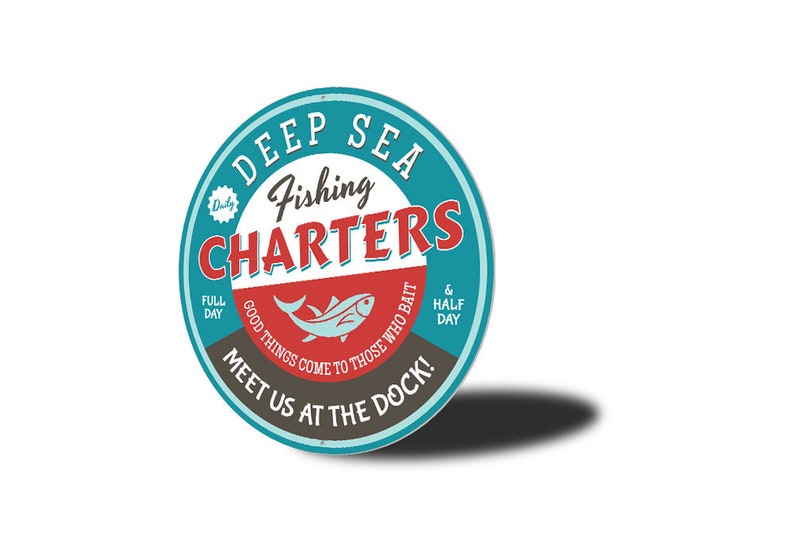 Deep Sea Charters Deep Sea Fishing Sea Fishing Decor Boat - Etsy