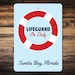 Lifeguard Sign, Lifeguard Gift, Custom Pool Sign, Life Preserver Sign ...