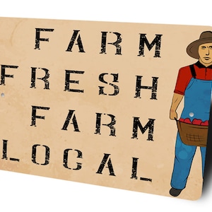 Farm Fresh Sign, Custom Farm Sign, Farm Fresh Farm Local, Farm House ...