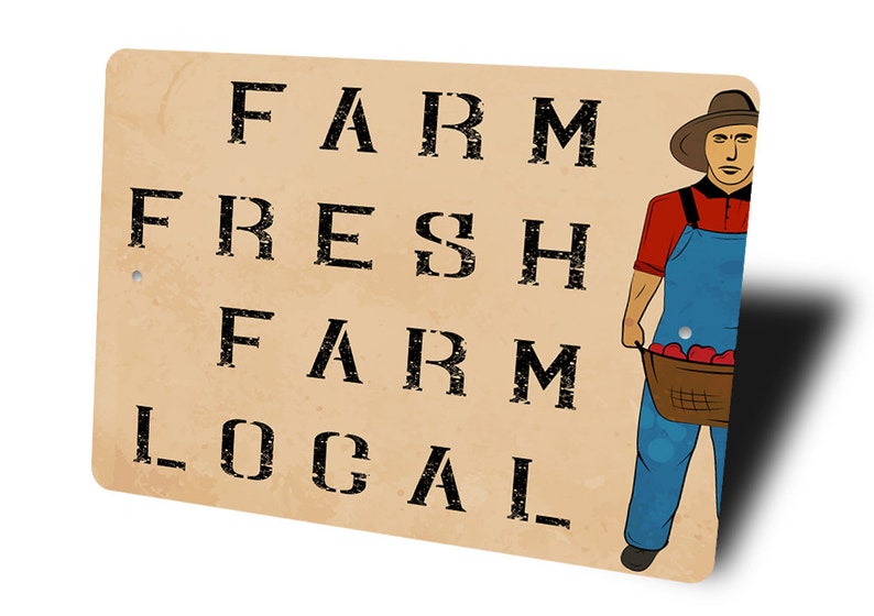 Farm Fresh Sign Custom Farm Sign Farm Fresh Farm Local Farm | Etsy