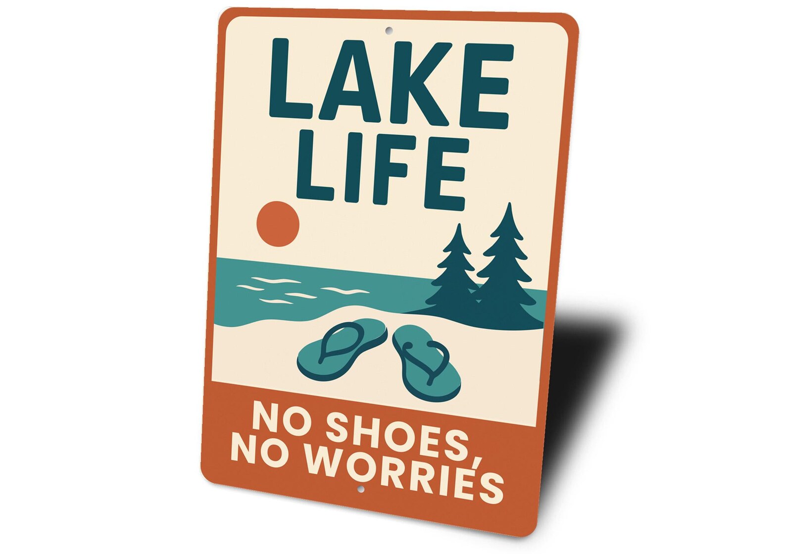 Lake Life Sign, Lake House Decor, Cabin Porch Sign, Lake House Gift ...