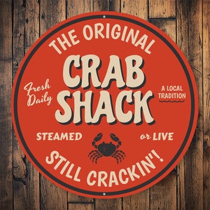 Crab Shack Sign, Beach Crab Shack, Sill Crackin Sign, Crab Claws, Sign ...