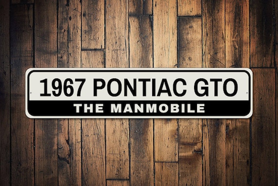 Pontiac GTO Sign Custom GTO Gift GTO Owner Gift Pontiac | Etsy