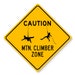 Caution Mountain Climber Sign Caution Climbing Sign Mountain - Etsy
