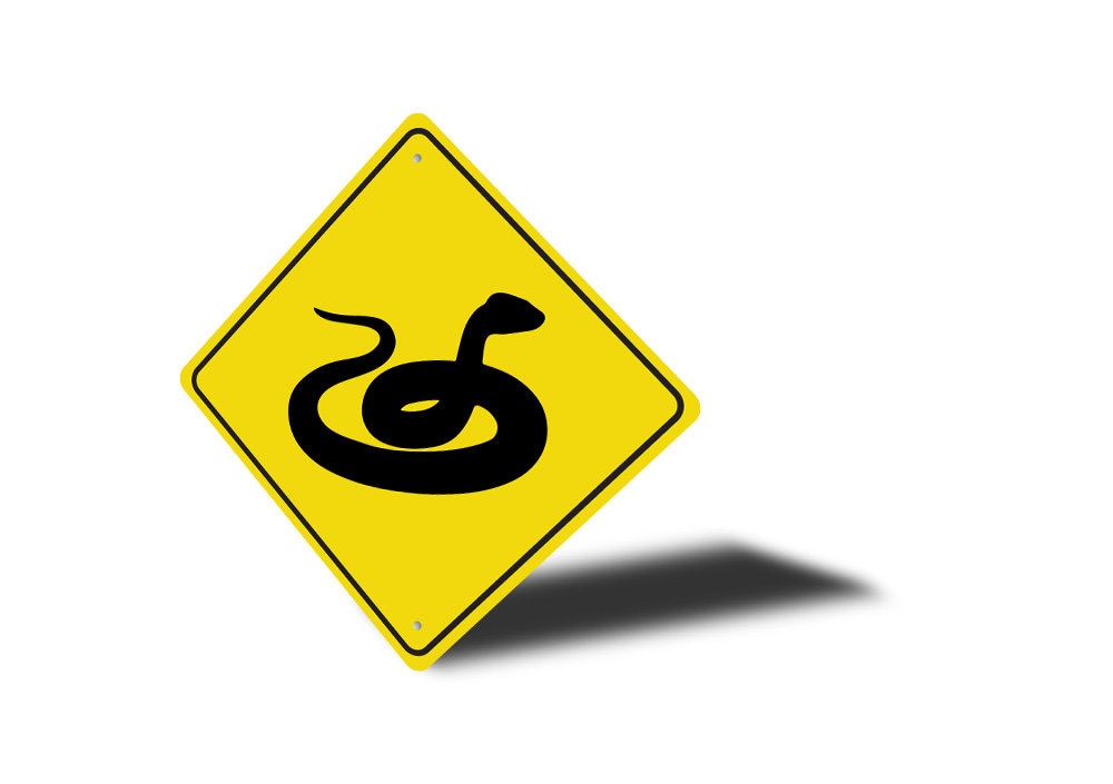 Snake Crossing Sign Snake Crossing Snake Crossing Diamond - Etsy