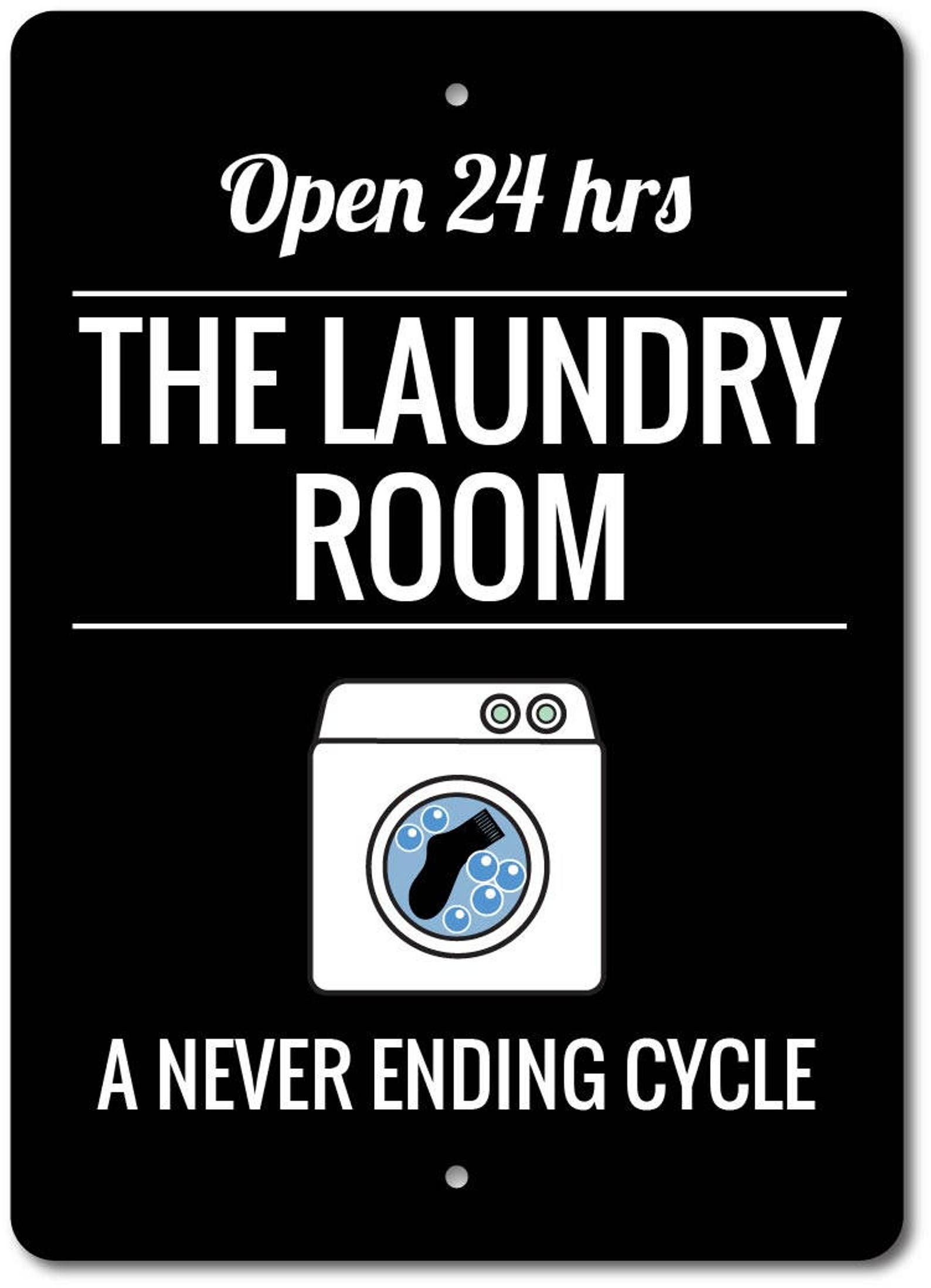 Letrero de lavadora letrero de lavandería divertido | Etsy España