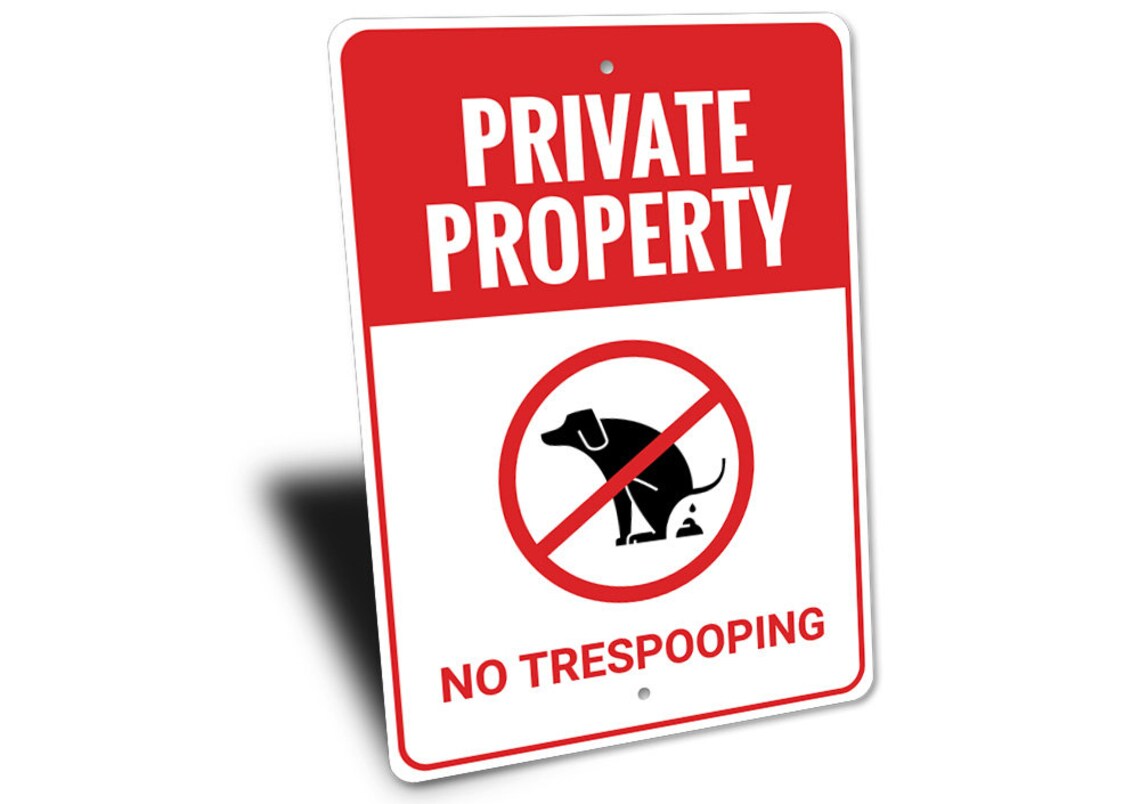 Private Property Sign Keep Dog Off Dog Lover Decor Signs | Etsy