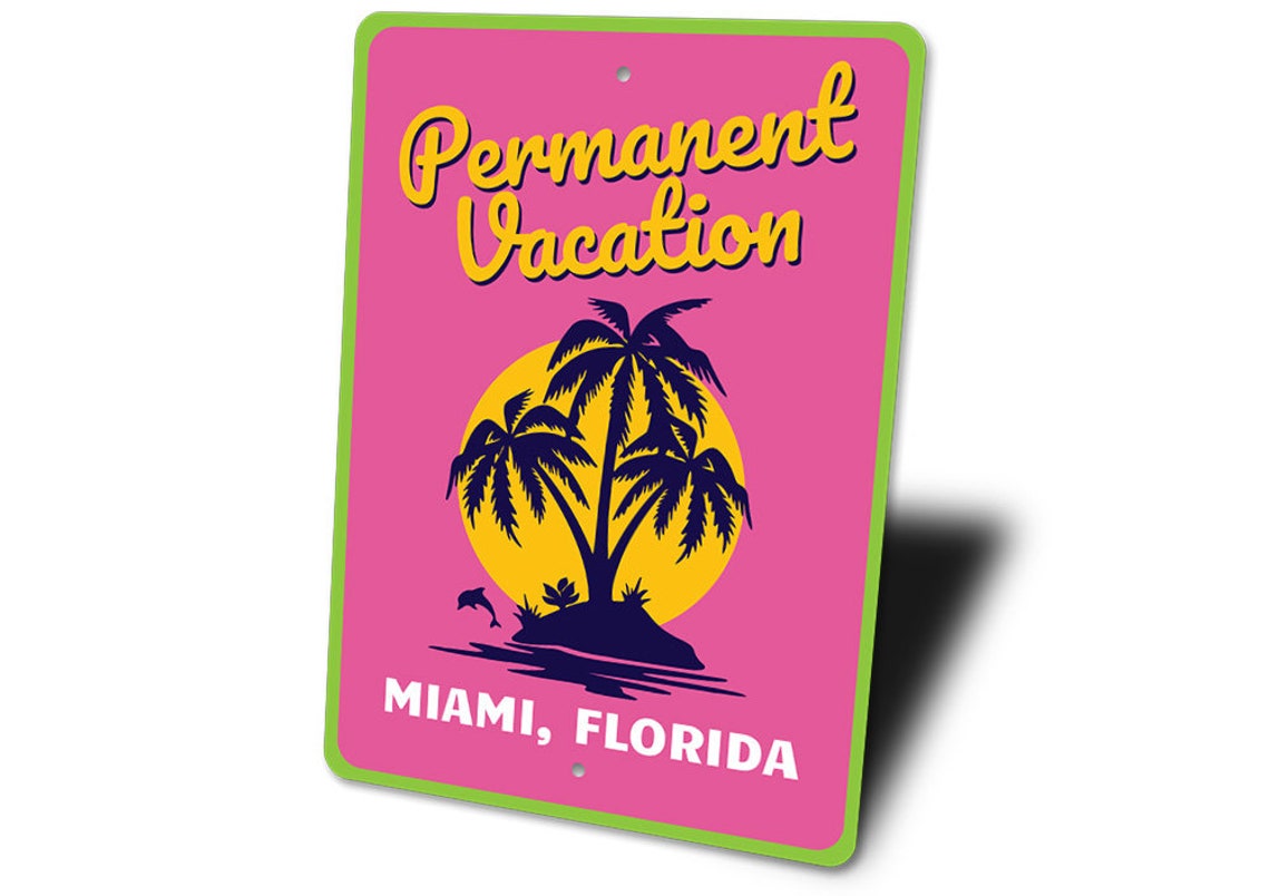 Permanent Vacation Vacation Home Sign Vacation Get Away | Etsy