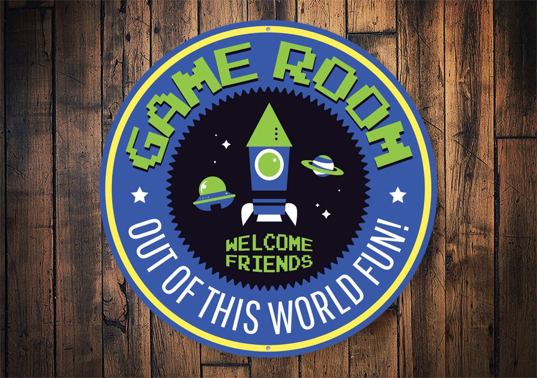 Game Room Fun Sign, Game Room Welcome, Game Room Decor, Game Room Sign ...