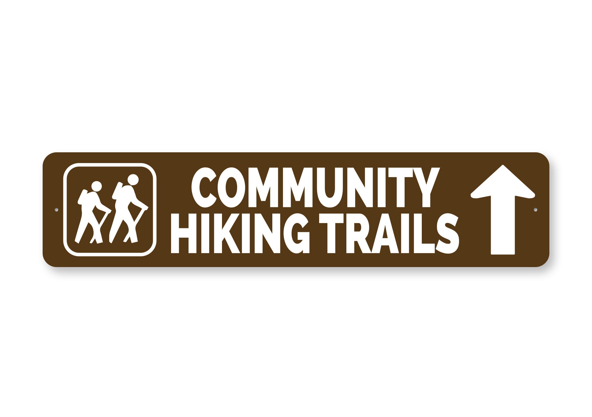 Community Trails Sign Cabin Trail Hiking Custom Trail Sign - Etsy