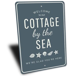 Cottage Sea Sign, Beach Cottage Decor, Cottage Decor, Coast Shop ...