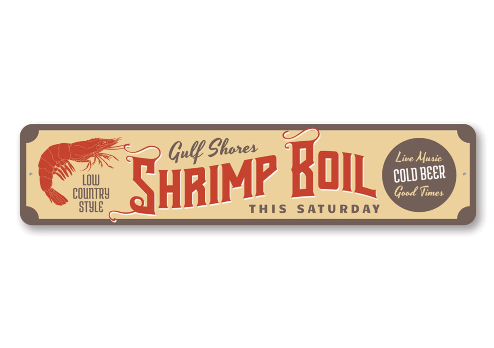 Shrimp Signs Shrimp Eaters Shrimp Boil Sign Gulf Shores - Etsy