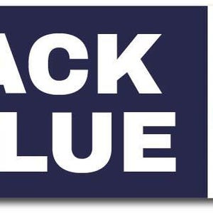 Flag We Back the Blue Sign, Custom Police Support Gift, Personalized ...