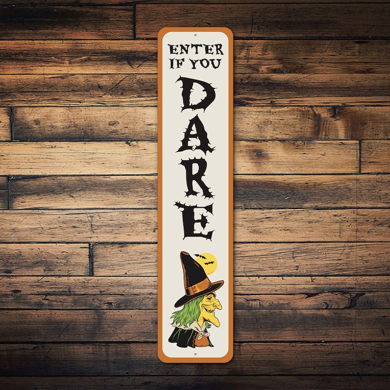 Enter If You Dare Sign - Etsy