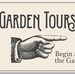 Garden Decor Garden Tours Sign Pointing Hand Sign Garden - Etsy
