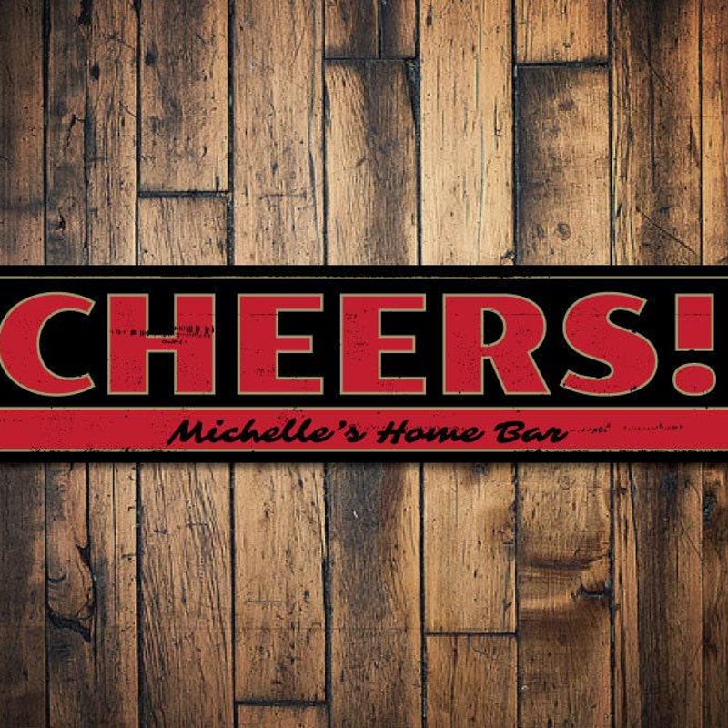 Cheers Sign - Etsy