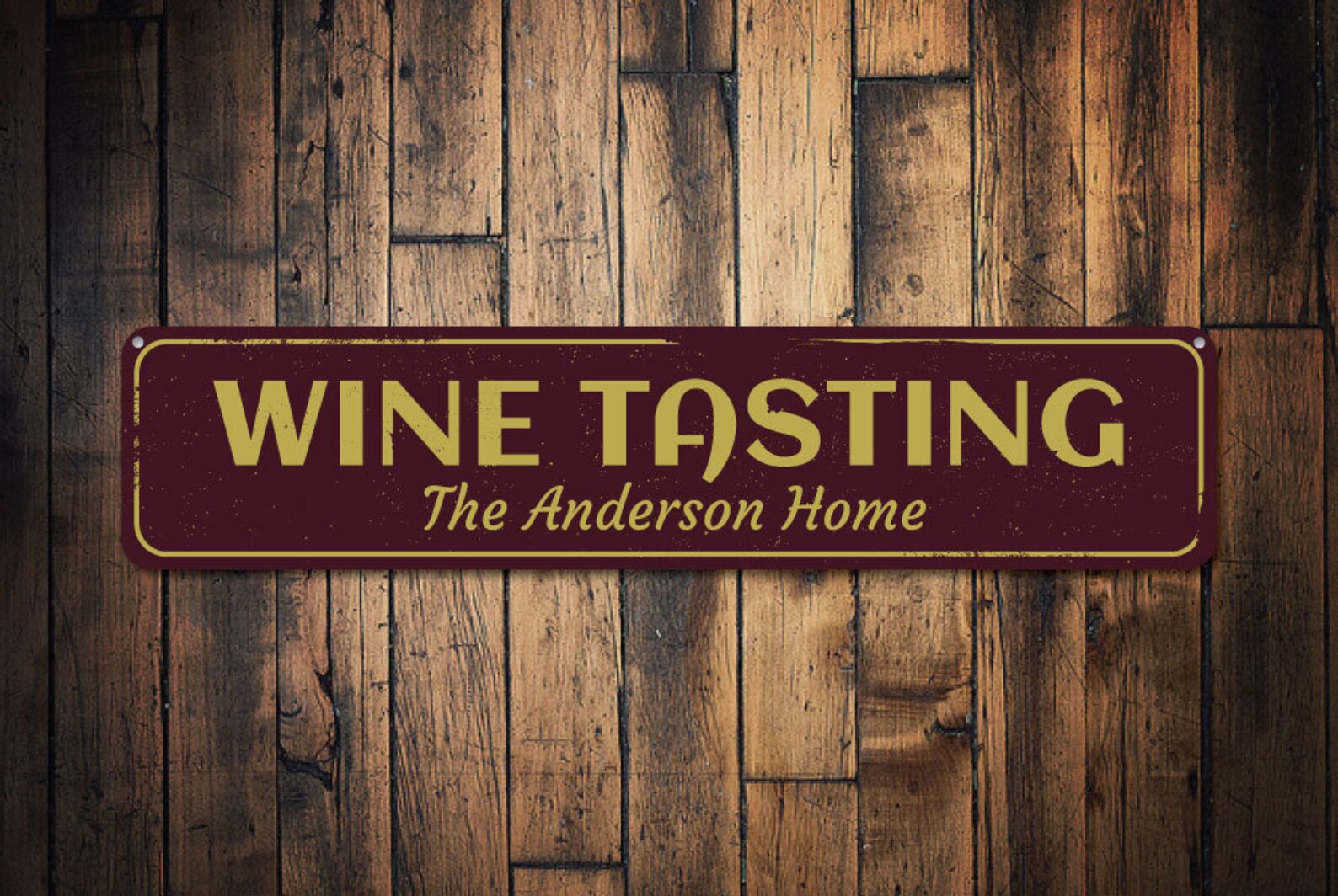 Wine Tasting Sign Personalized Family Name Sign Custom Wine - Etsy