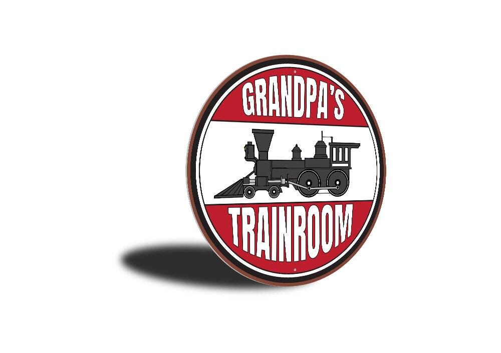 Custom Train Room, Train Room Sign, Dads Train Room, Train Lovers ...