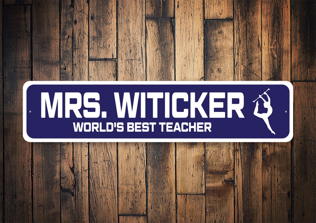 Cheer Baton Coach, Baton Coach Sign, Baton Teacher, Custom Cheer Sign ...