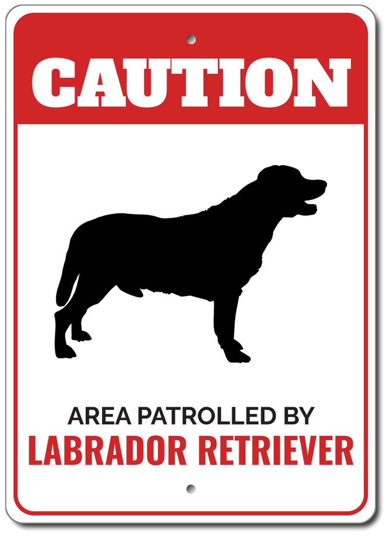 Labrador Retriever Dog Sign Caution Dog Sign Labrador Lover - Etsy