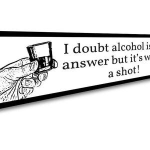 Alcohol Bar Sign, Funny Bar Gift, Bar Decor Gift, Funny Bar Needs ...