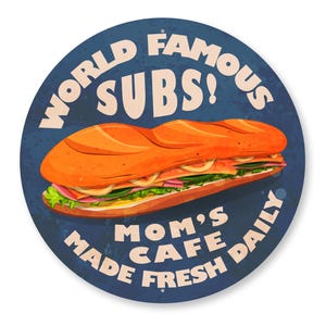 Mom's Café Sign, Mom Kitchen Sign, Food Lovers, Sandwich Sign, Food ...