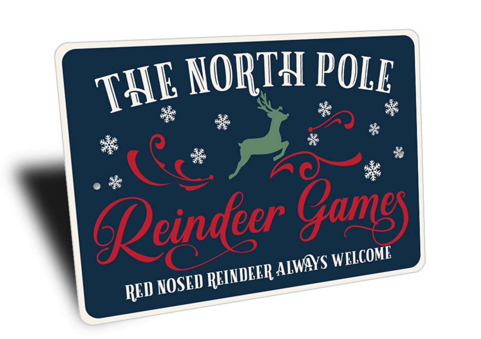 North Pole Reindeer Sign, Sign for Reindeer, Reindeer Sign, Sign for ...