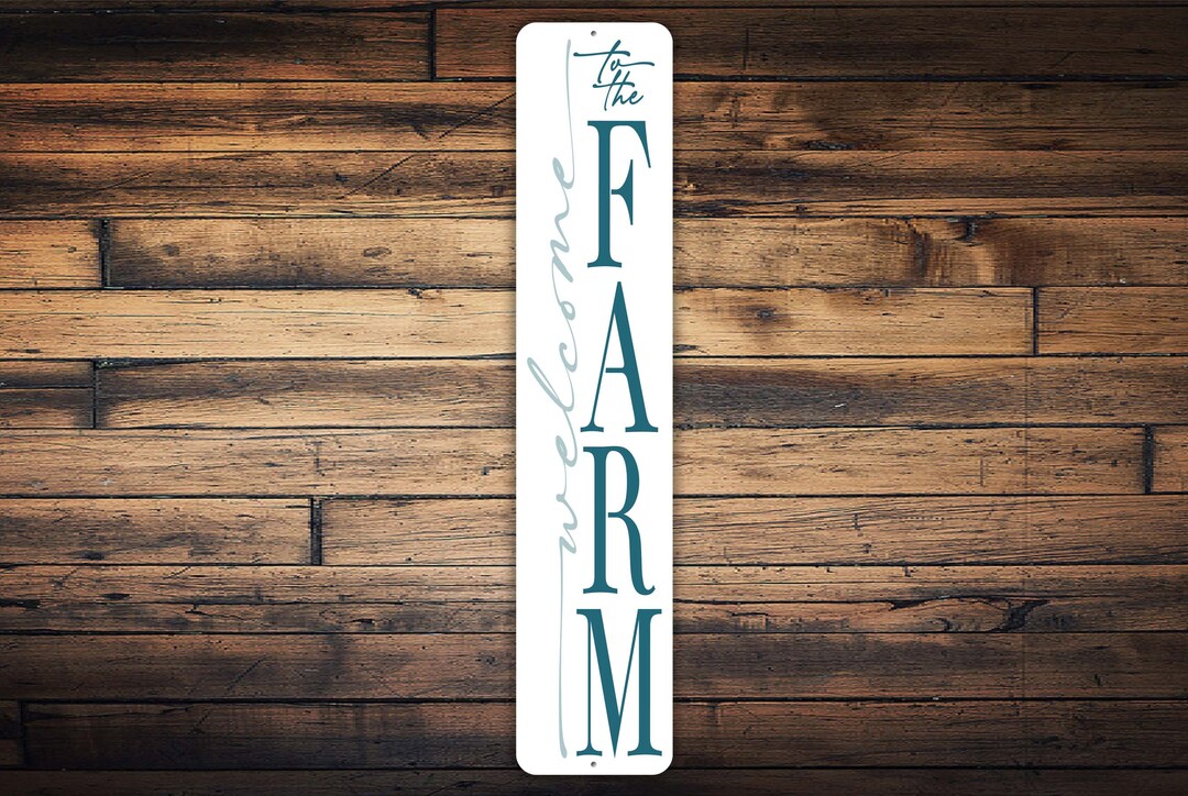 Welcome to the Farm Sign, Farm Welcome Sign, Farm Welcome Decor ...