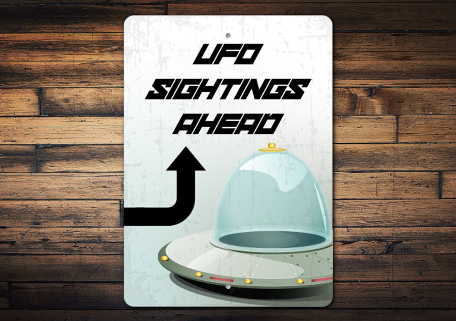UFO Sighting Sign Funny UFO Sign Alien Lover Decor Alien - Etsy