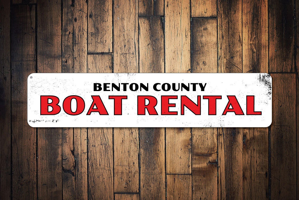 Boat Rental Sign Personalized County Name Boating Location | Etsy