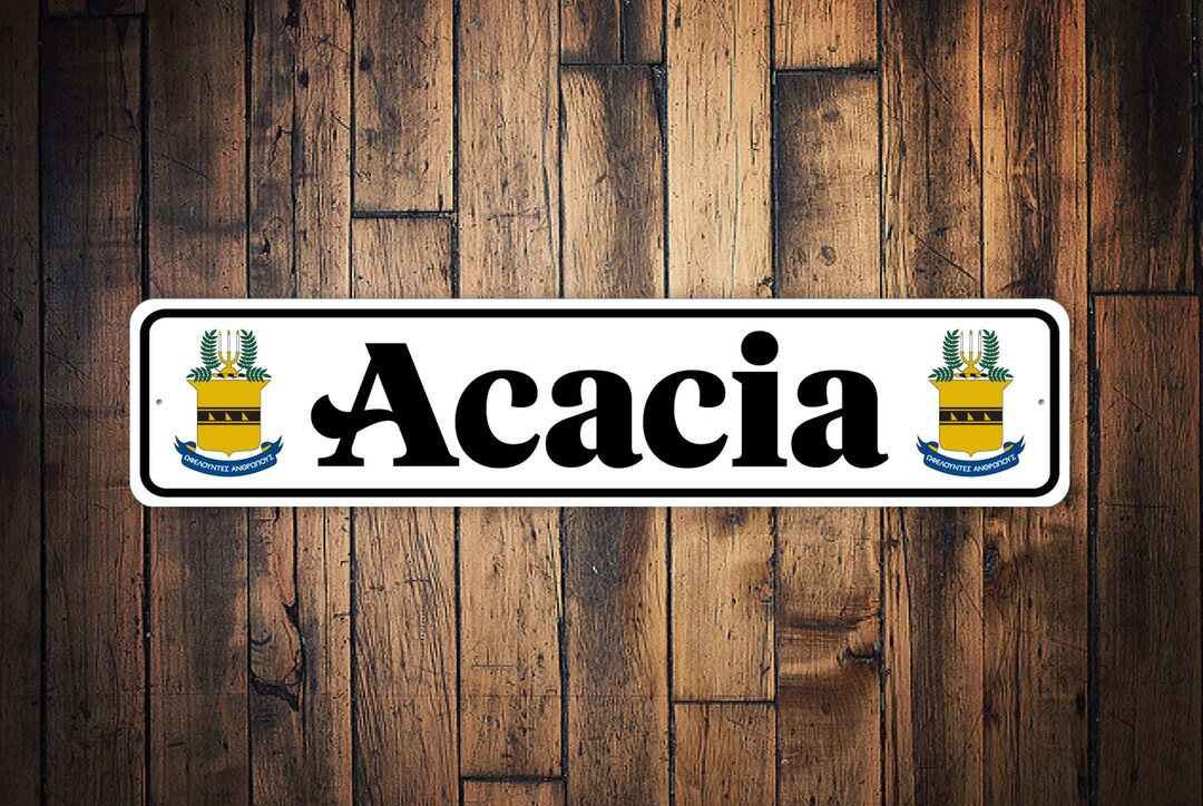 Acacia Fraternity New Logo, Greek Life Wall Decor, Fraternity Gift ...