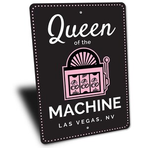 Queen Machine Sign, Gamble Game Decor, Gambling Lover Decor, Poker Gift ...