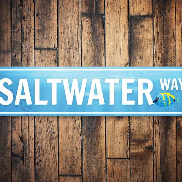 Saltwater Fishing Sign - Etsy