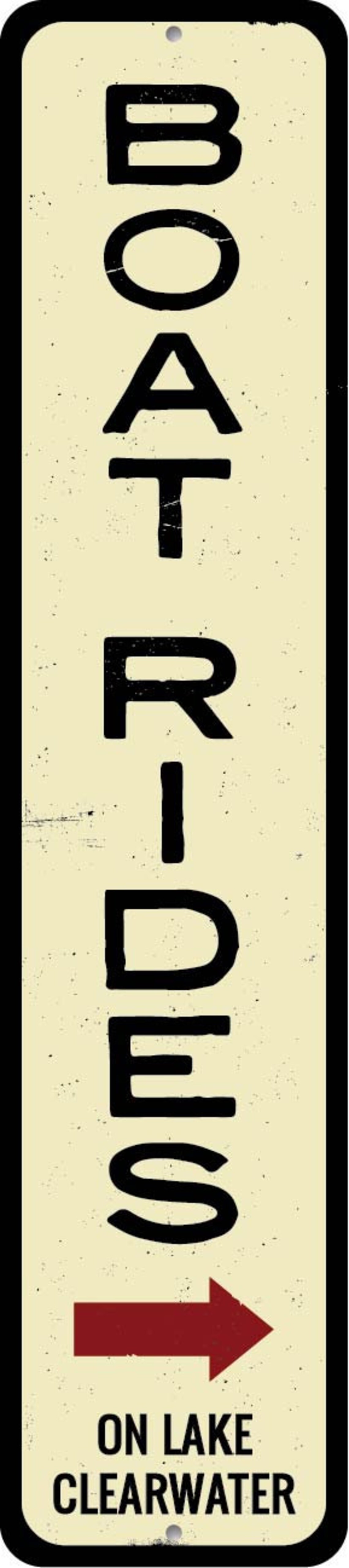 Boat Rides Sign Personalized Vertical Lake Name Sign Custom - Etsy