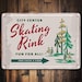 Retro Ice Skating Rink Sign, Metal Skating Wall Sign, Skating Rink ...