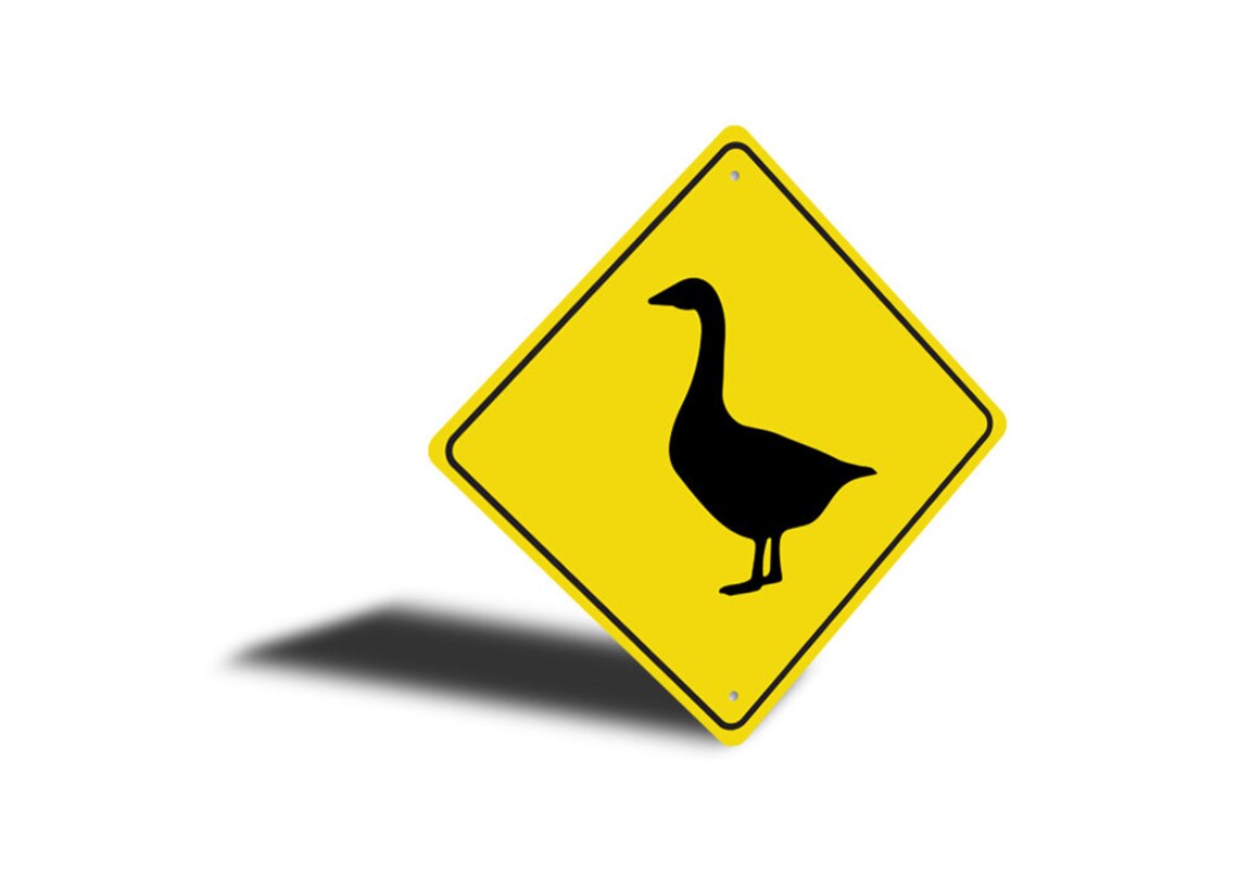 Goose Crossing Sign Geese Crossing Geese Crossing Diamond - Etsy