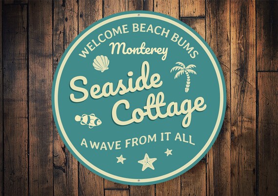 Seaside Cottage Sign Sign for Cottage Cottage Signs Decor | Etsy