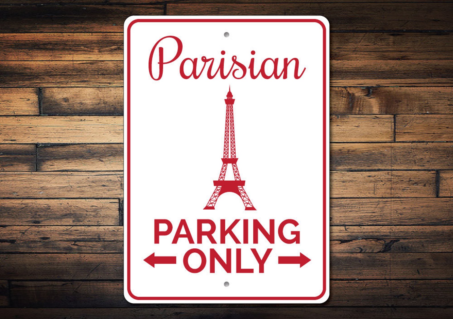 Parisian Sign Eiffel Tower Sign Parking Parisian Gift Paris | Etsy