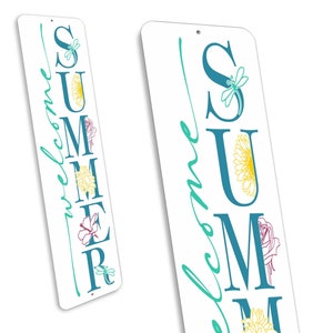 Welcome Summer Sign, Front Porch Summer Sign, Farmhouse Sign, Welcome ...