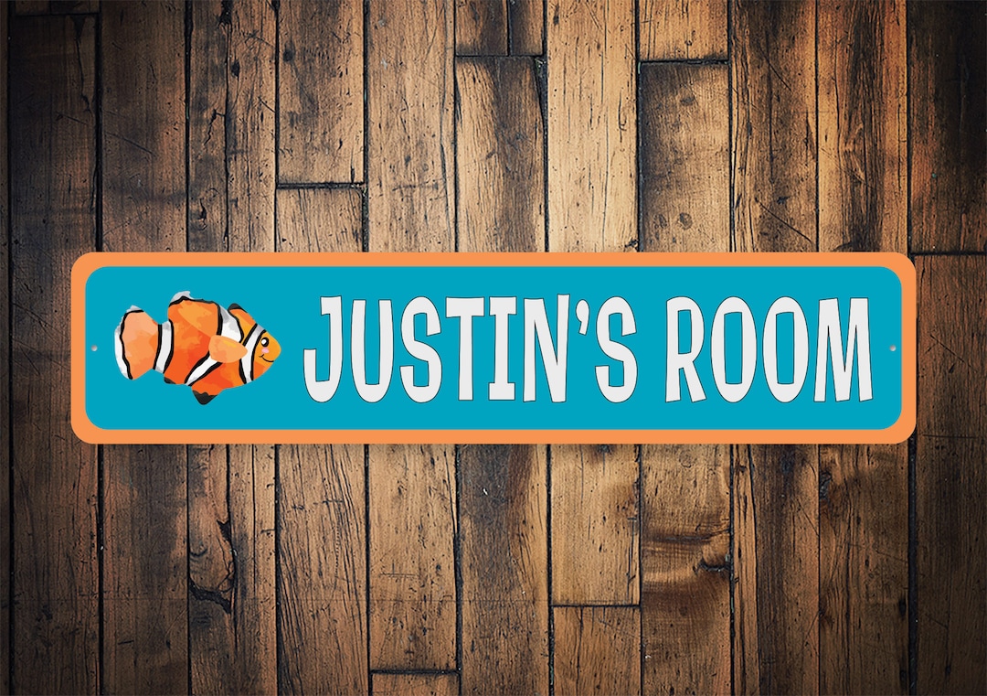 Clown Fish Sign, Cute Kid Room, Ocean Lovers, Ocean Decor, Fish Kid ...