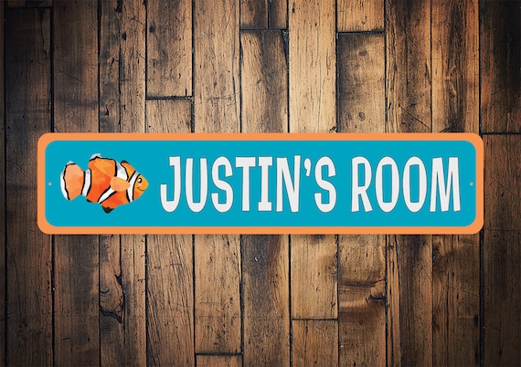 Clown Fish Sign Cute Kid Room Ocean Lovers Ocean Decor | Etsy