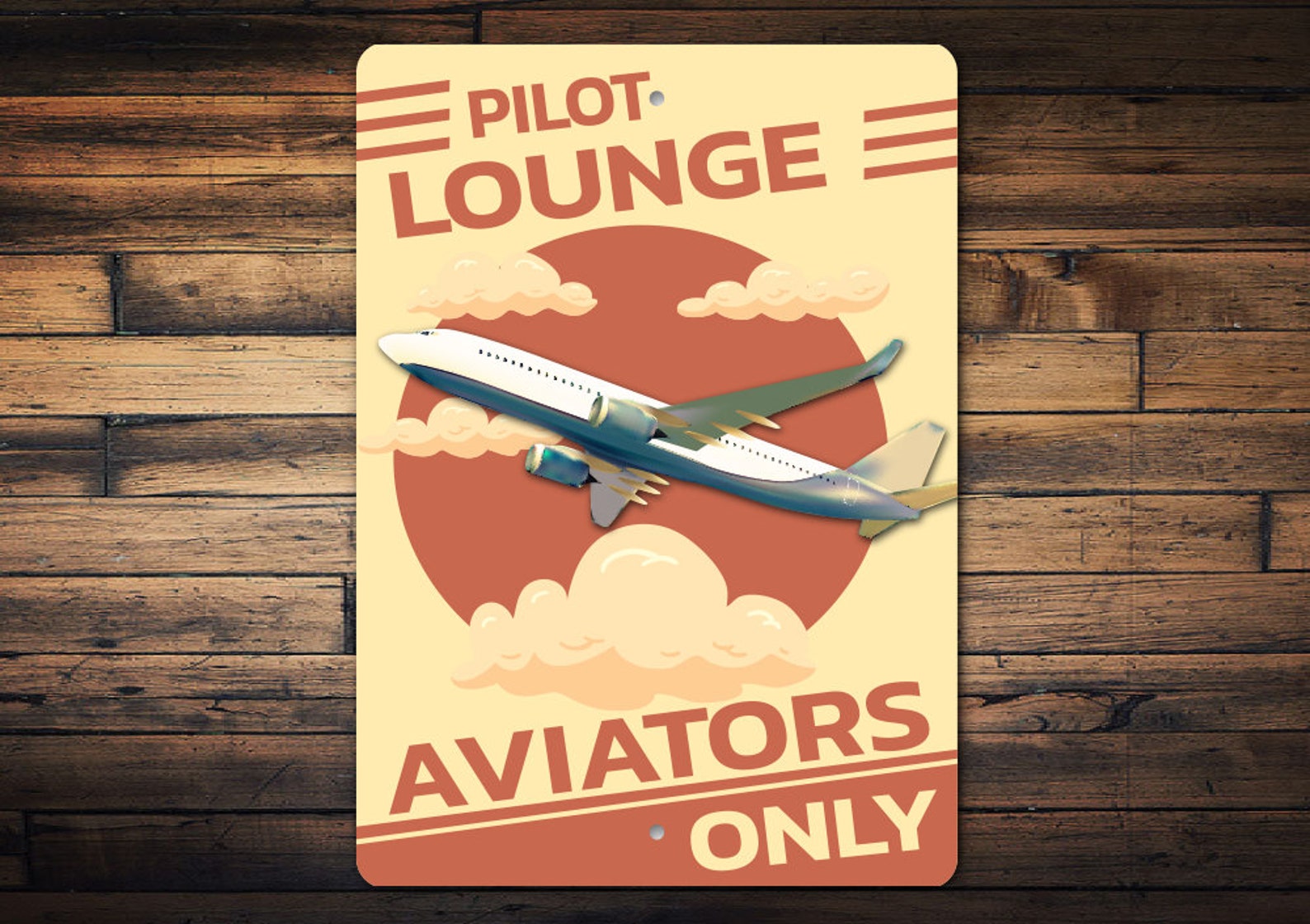 Pilot Lounge Sign Custom Pilot Sign Aviators Only Gift - Etsy