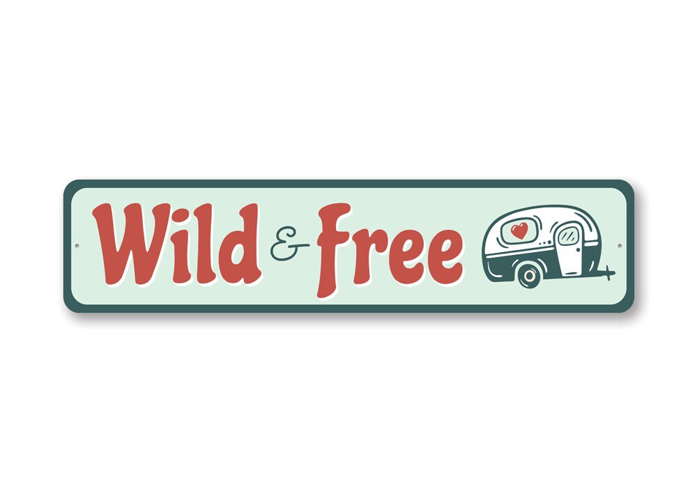 Wild and Free Sign Cute Camper Decor Camper Camp Decor - Etsy