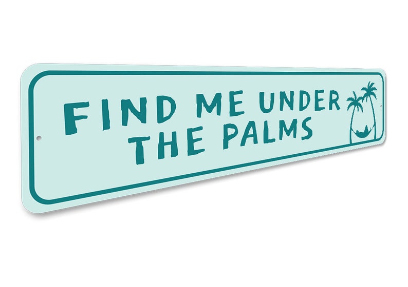 Under the Palm Trees Sign Palm Tree Gift Decor for Beach - Etsy