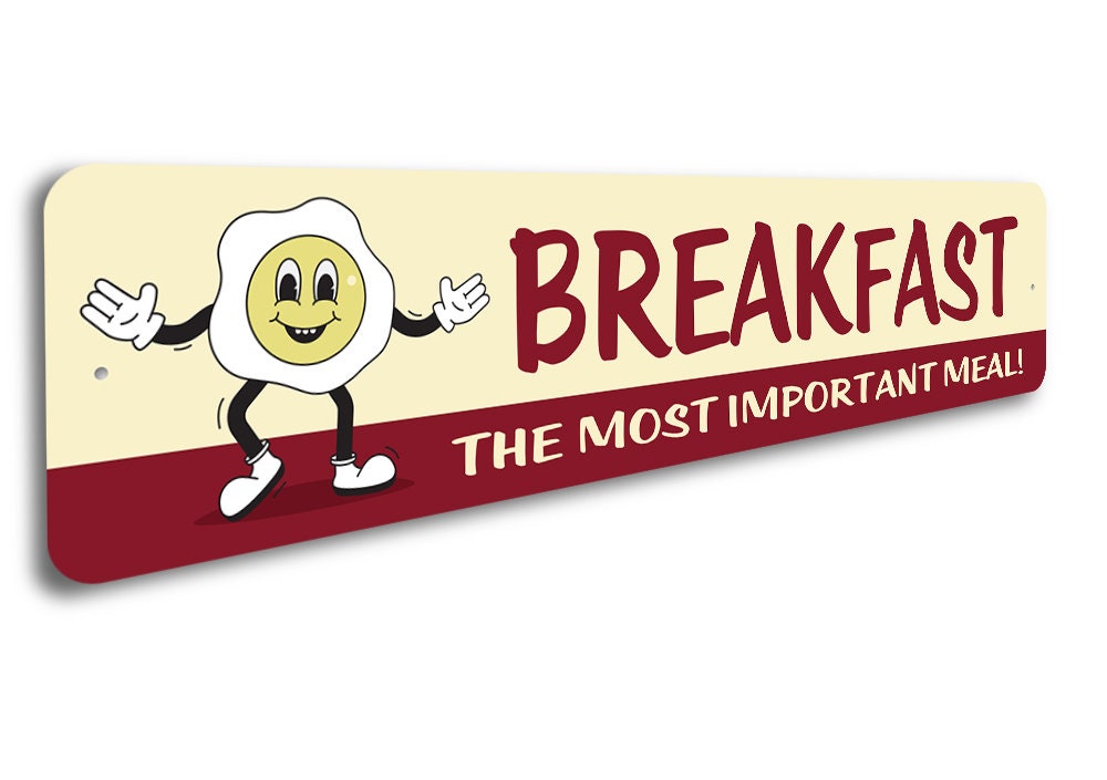Retro Breakfast Sign Breakfast Sign Decor Breakfast Gift - Etsy