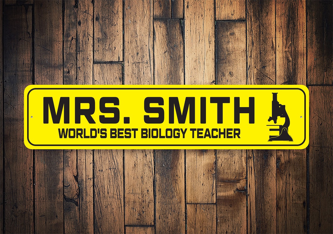 Biology Teacher Sign, Biology Classroom Decor, Biology Class Gift ...