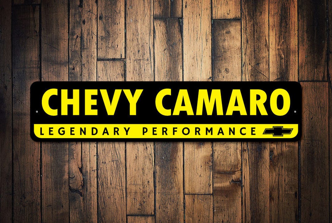 Chevy Camaro Sign, Camaro Decor, Camaro Gift, Chevy Bowtie Decor, Car ...