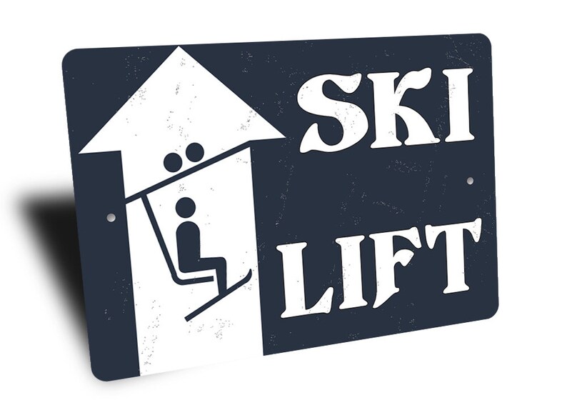 Ski Lift Sign Ski Lodge Decor Ski Resort Skiing Ski Sign - Etsy